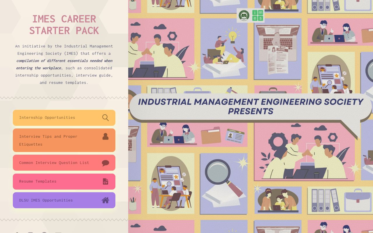 IMES Career Starter Pack